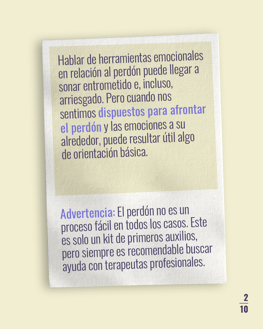 Kit de primeros auxilios emocionales para aproximarse al perdón - MUTANTE