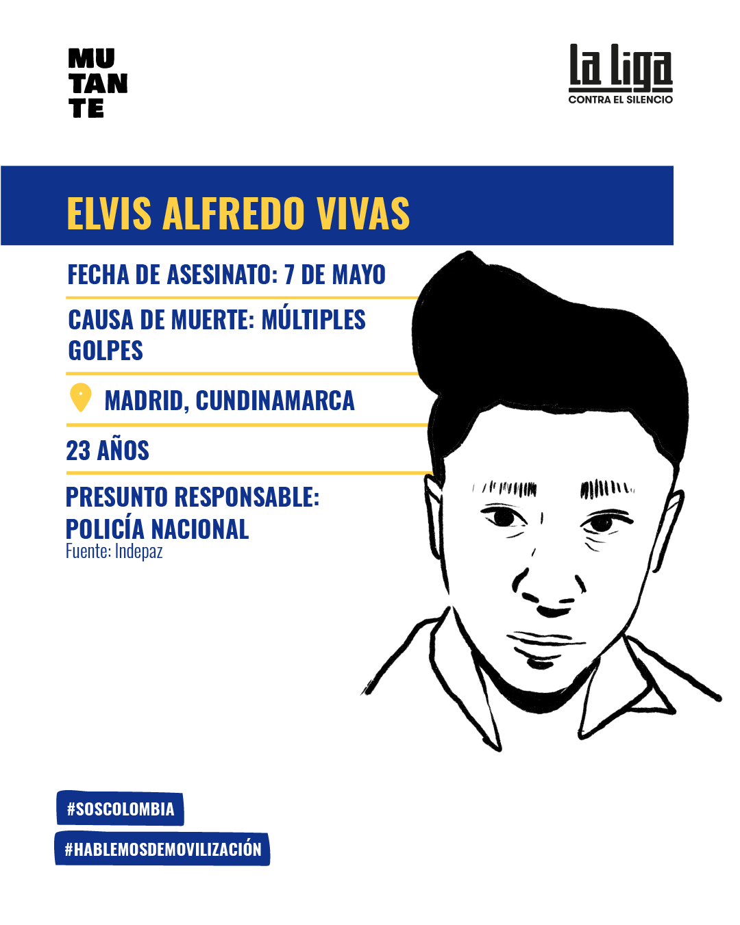 MUTANTE - Vidas silenciadas: personas asesinadas durante el Paro Nacional