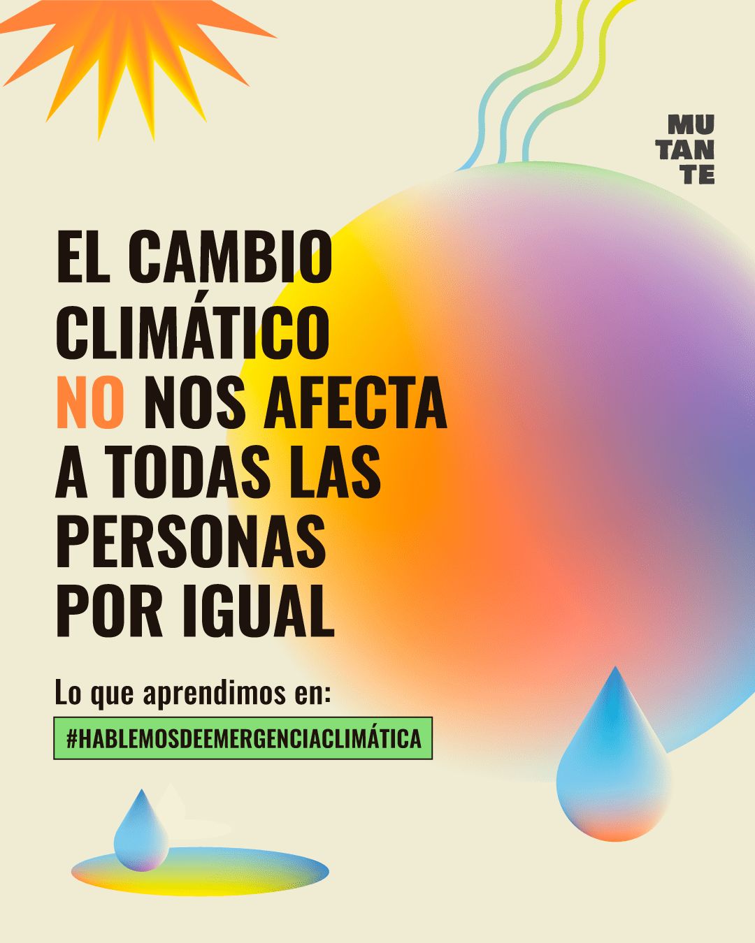 MUTANTE - El cambio climático no nos afecta a todas las personas por igual