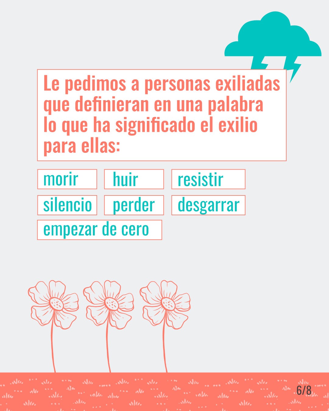 Para diluir el silencio que ha ocultado la realidad del exilio, ¡Que ...